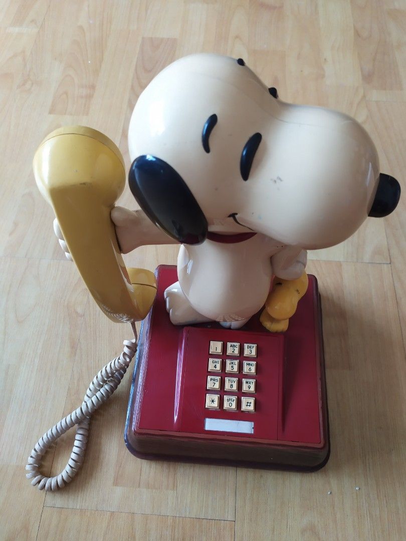 Vintage Snoopy Telephone For Display, Hobbies & Toys, Collectibles ...