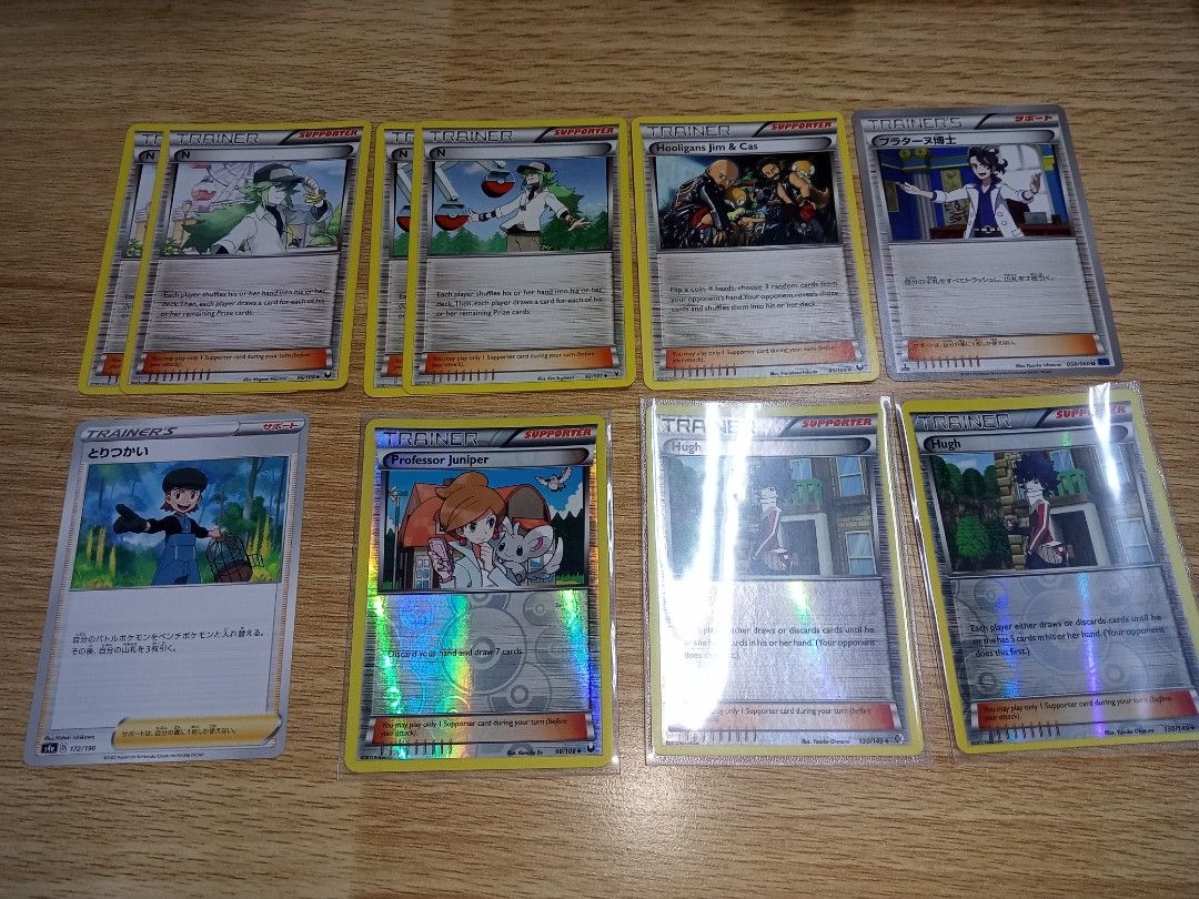 Vintage tnt1 pokemon tcg 2012 2013 N Professor sycamore juniper bird ...