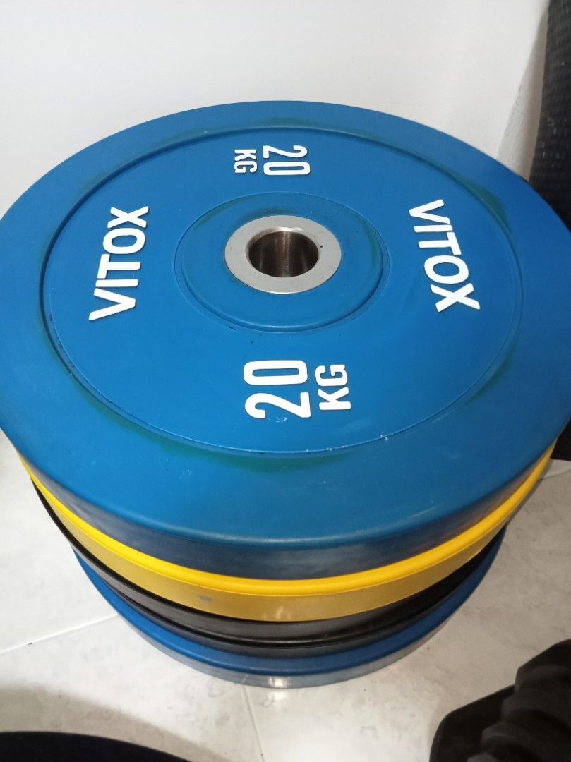 VITOX Bumper Plates (20KG), Sports Equipment, Exercise & Fitness ...