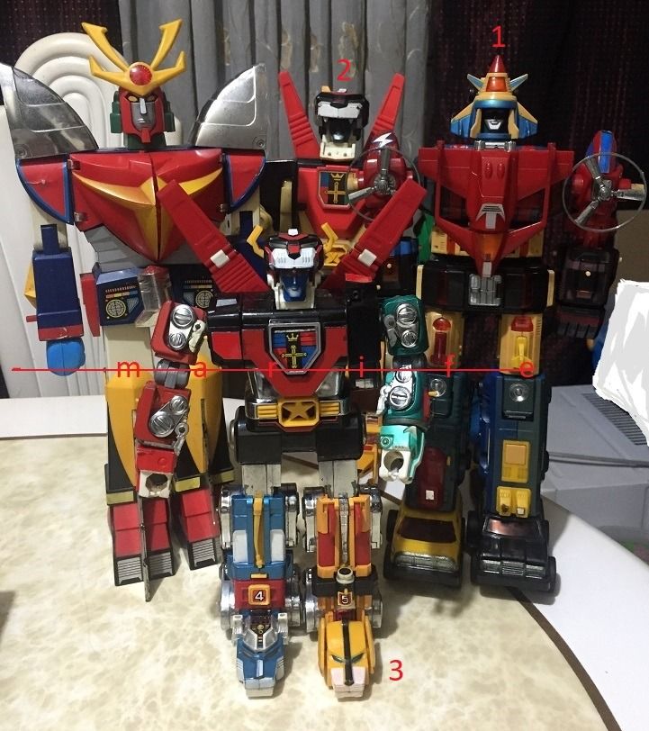 Voltes V Daimos Voltron Y&k popy japan super robot DX godaikin VT ...
