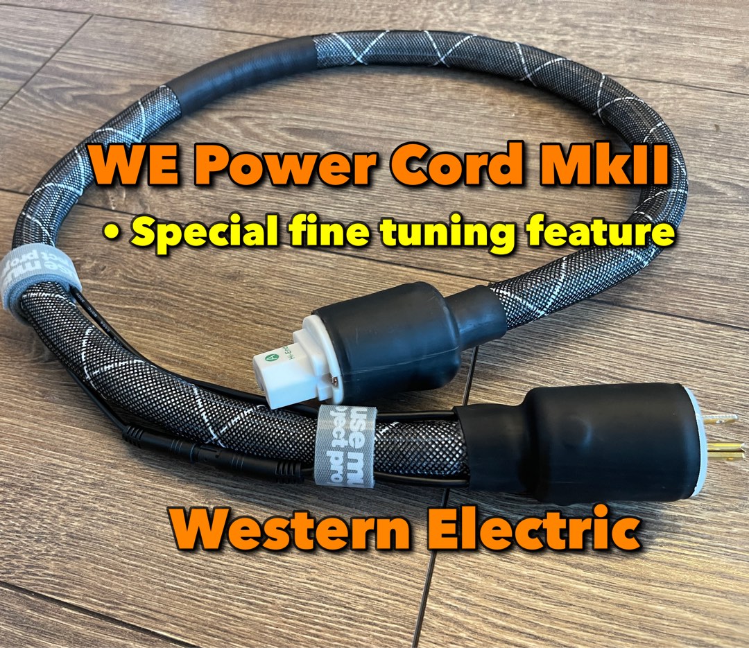 Western Electric NOS Power Cord Solid Core MkII • with Duo State fine ...