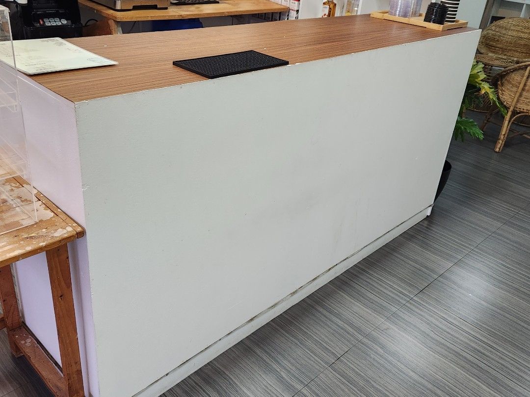 Wooden Bar Counter, Furniture & Home Living, Furniture, Shelves ...