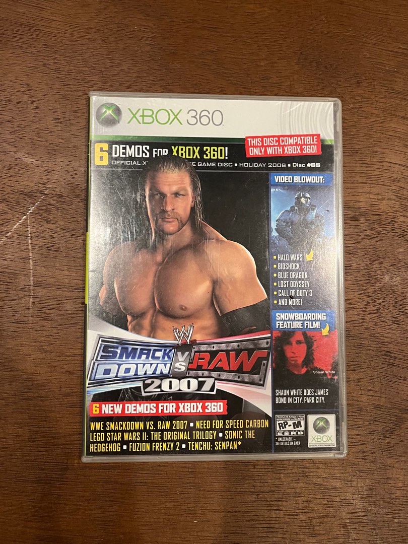 WWE SmackDown vs. Raw 2007 (Microsoft Xbox 360) Demo Disc, Video Gaming ...