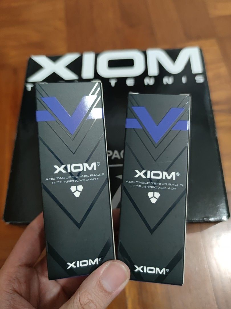 XIOM V ITTF Approved 3 Star ABS Plastic Table Tennis Balls (3 balls per box), Sports Equipment ...