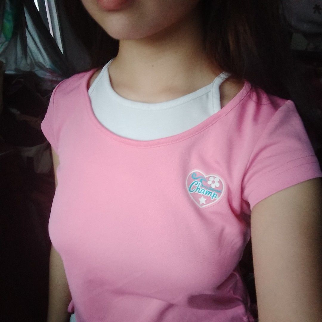 y2k core aesthetic pink fitted layered baby top, Women's Fashion, Tops ...