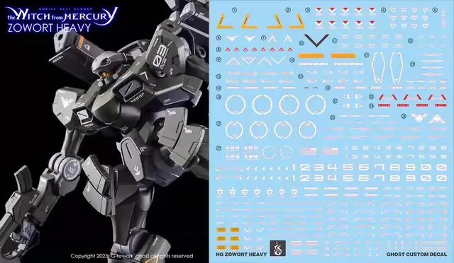 [Yan] HG Zowort Heavy Gundam (G Rework Ver.) Ghost Custom Fluorescent ...
