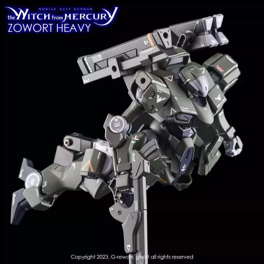 [Yan] HG Zowort Heavy Gundam (G Rework Ver.) Ghost Custom Fluorescent ...