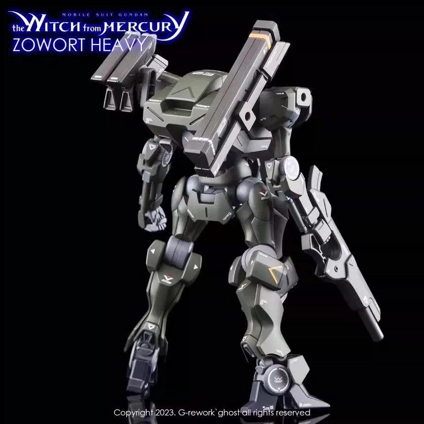 [Yan] HG Zowort Heavy Gundam (G Rework Ver.) Ghost Custom Fluorescent ...