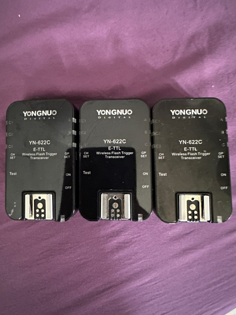 Yongnuo YN-622C transceiver canon mount, Photography, Photography ...