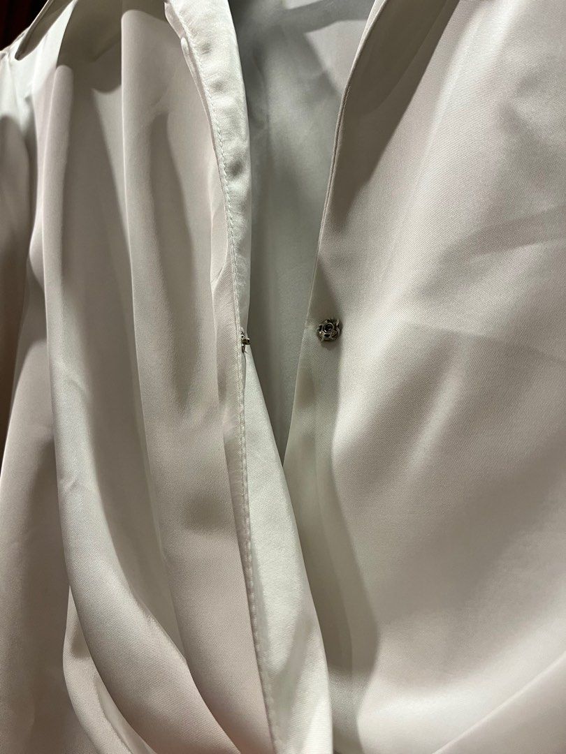 Zara White Collard Shirt Dress, Women's Fashion, Dresses & Sets ...