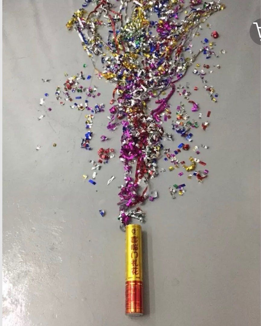 20cm Party Popper streamers and loose bits, Hobbies & Toys, Stationery ...