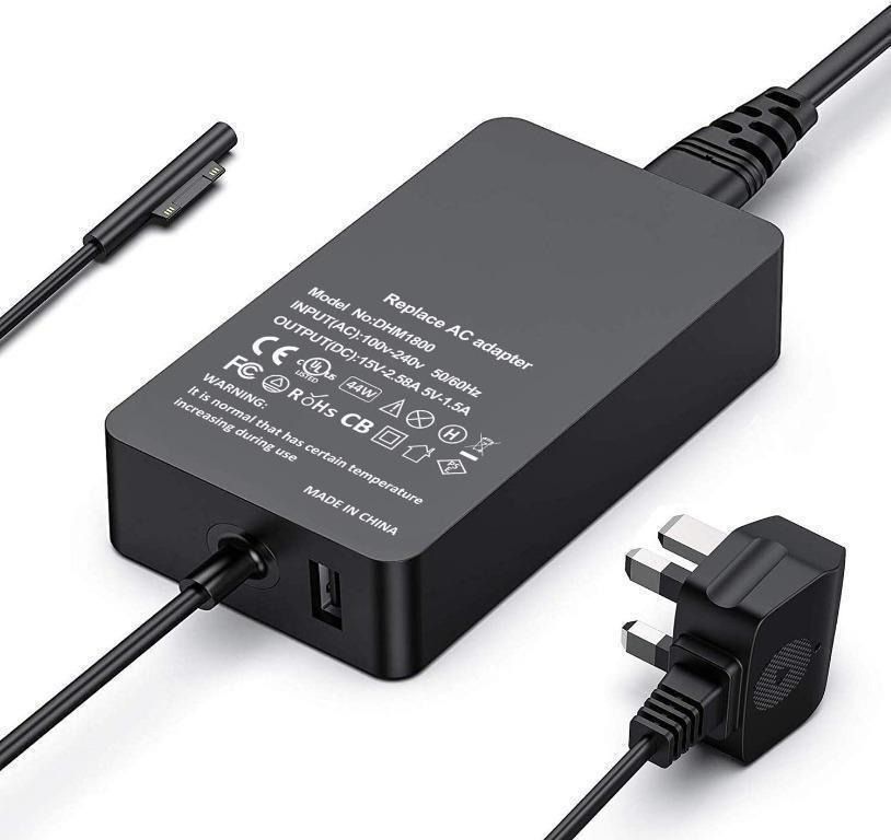 [717B] 65W Surface Pro Charger, 15V/4A/65W Surface Charger for ...