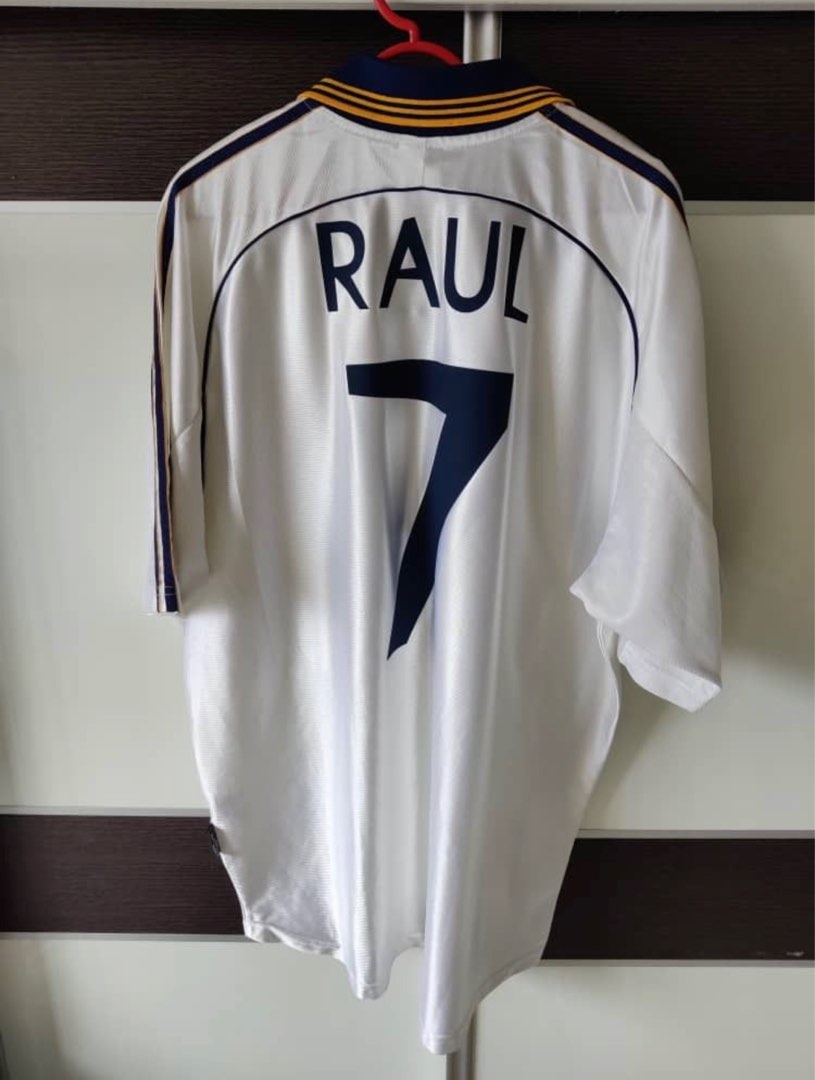 #7 Raul Real Madrid Home 1998/2000 soccer/football jersey/kit rare ...