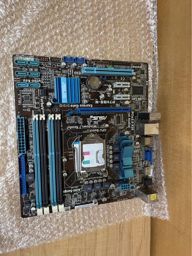 二手 ASUS P7H55-M H55 DDR3 LGA1156 MATX MB , 電腦＆科技, 桌上電腦 - Carousell