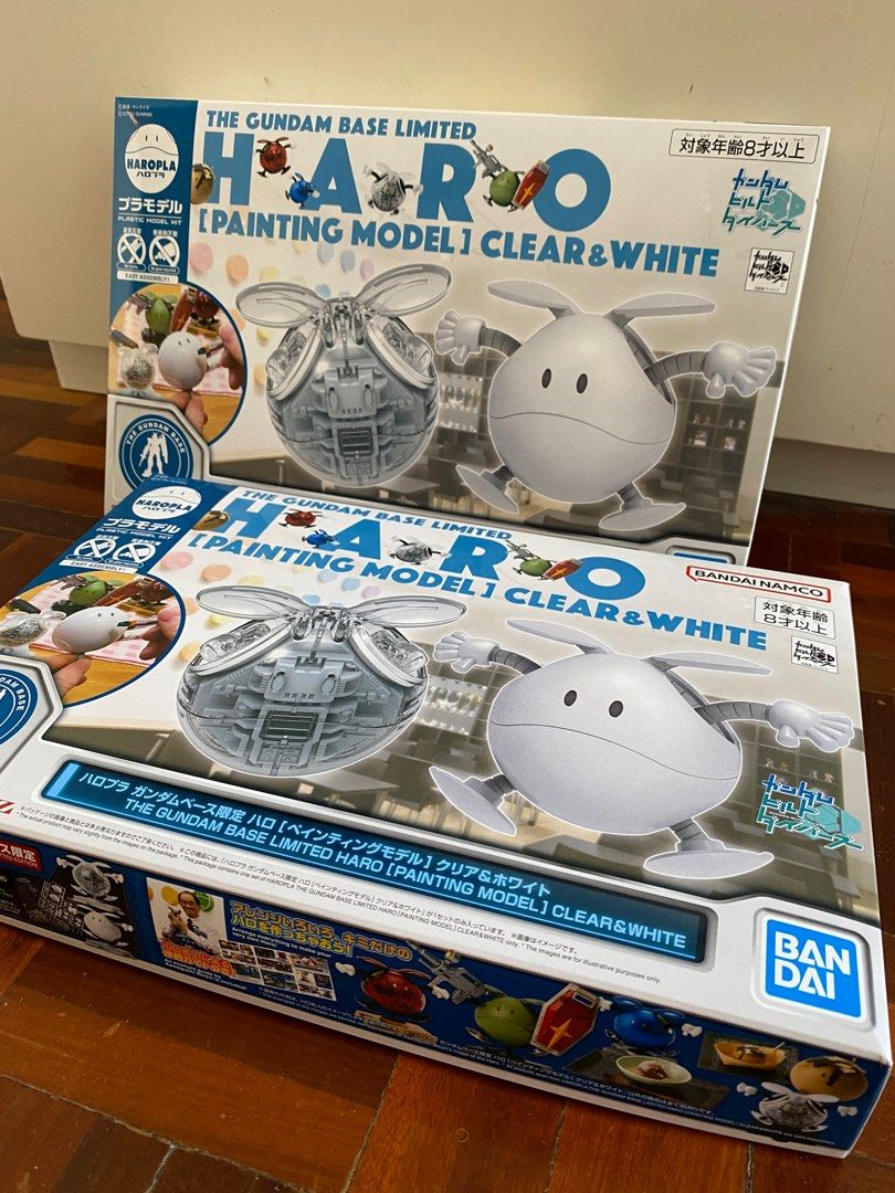 [現貨] 高達 Haro Haropla painting model clear & white, 興趣及遊戲, 玩具 & 遊戲類 ...