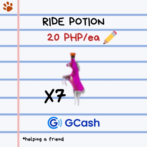 ADOPT ME | RIDE POTION, Video Gaming, Gaming Accessories, In-Game ...