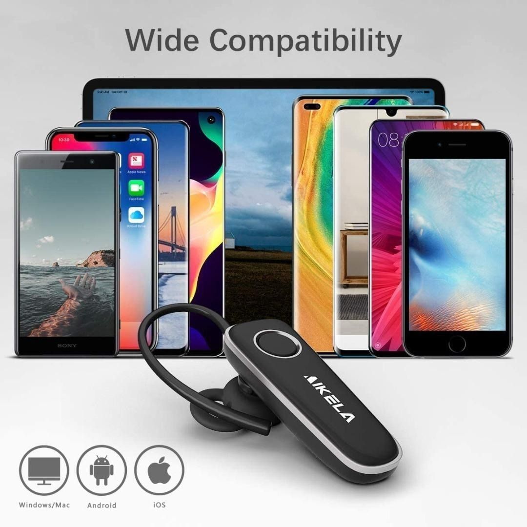 AIKELA One Sided Bluetooth Earphone With Microphone, Audio, Earphones ...