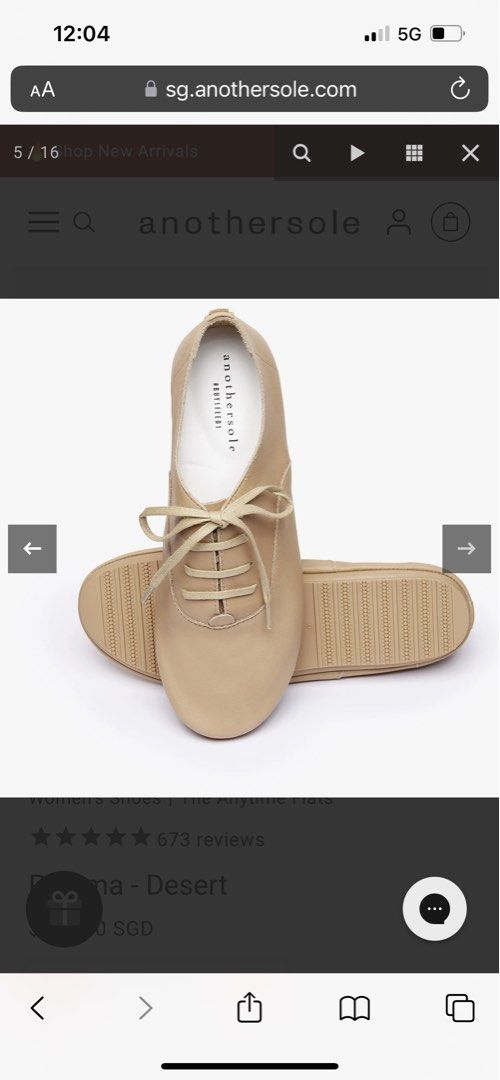 AnotherSole in Paloma Desert (37), Women's Fashion, Footwear, Flats on ...