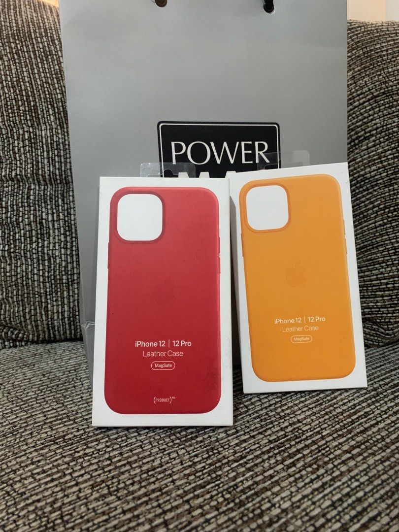 Apple Iphone 12/12 Pro Leather Case with Magsafe - California Poppy, Mobile Phones & Gadgets ...