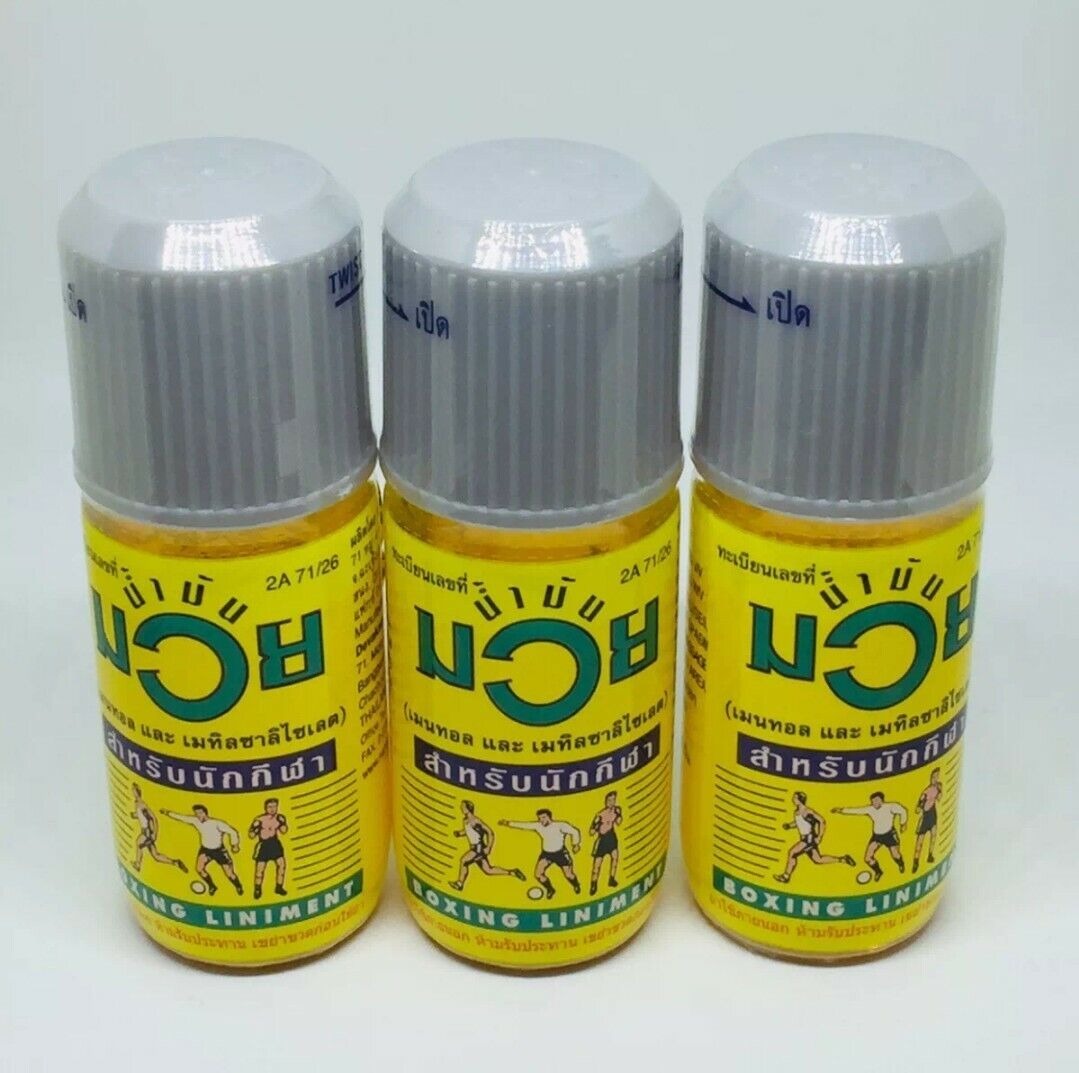 Authentic "Namman Muay" Muay Thai Boxing Liniment, Sports Equipment ...