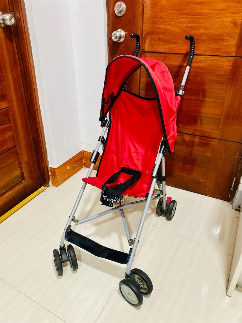 Babies r us light weight red stroller- Japan Quality on Carousell