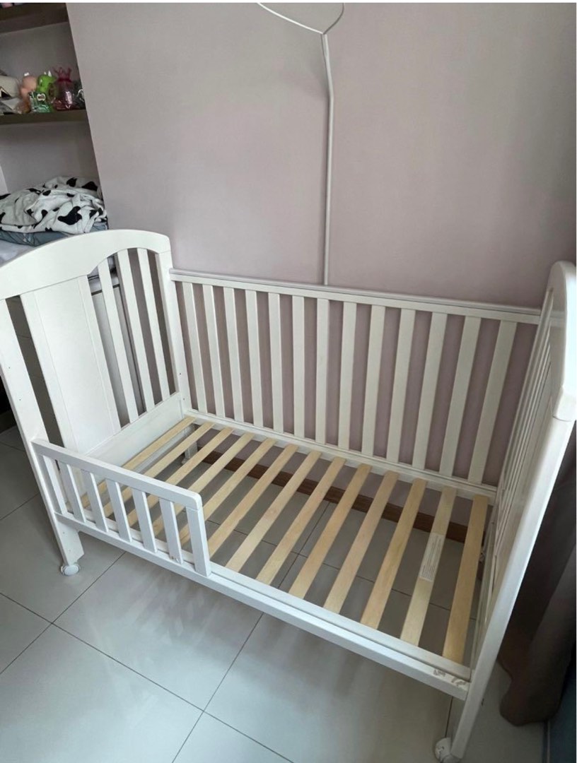 Happy Cot Happy Dream 4 in 1 convertible Baby Cot, Babies & Kids, Baby ...