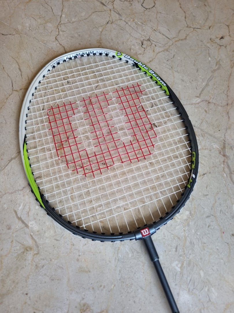 Badminton Racket (Wilson Hyper Tour 100), Sports Equipment, Sports ...
