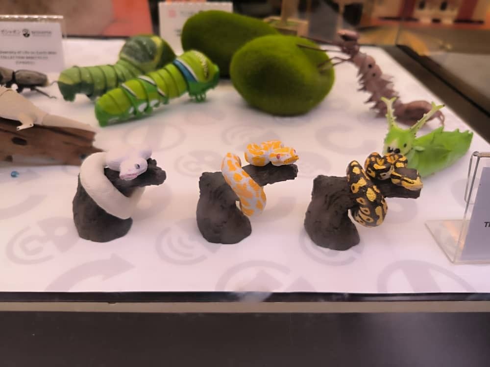 BANDAI Gashapon Fingertip Creature Armadillo Lizard And Ball Python ...
