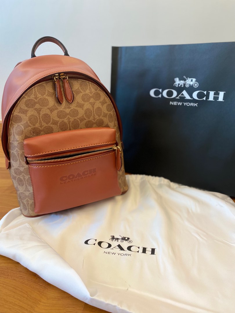 Brand New Coach Charter BackPack 24 in Signature canvas - Ready ...