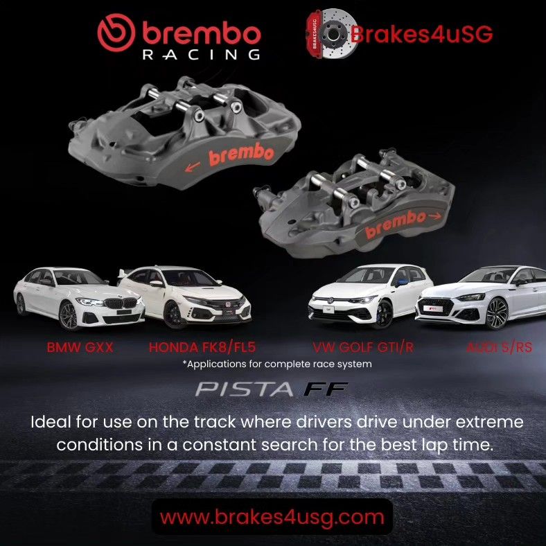 Brembo Pista FF6 Complete Race System Audi A4 A5 B9 BMW G20 G30 X3 G01 ...