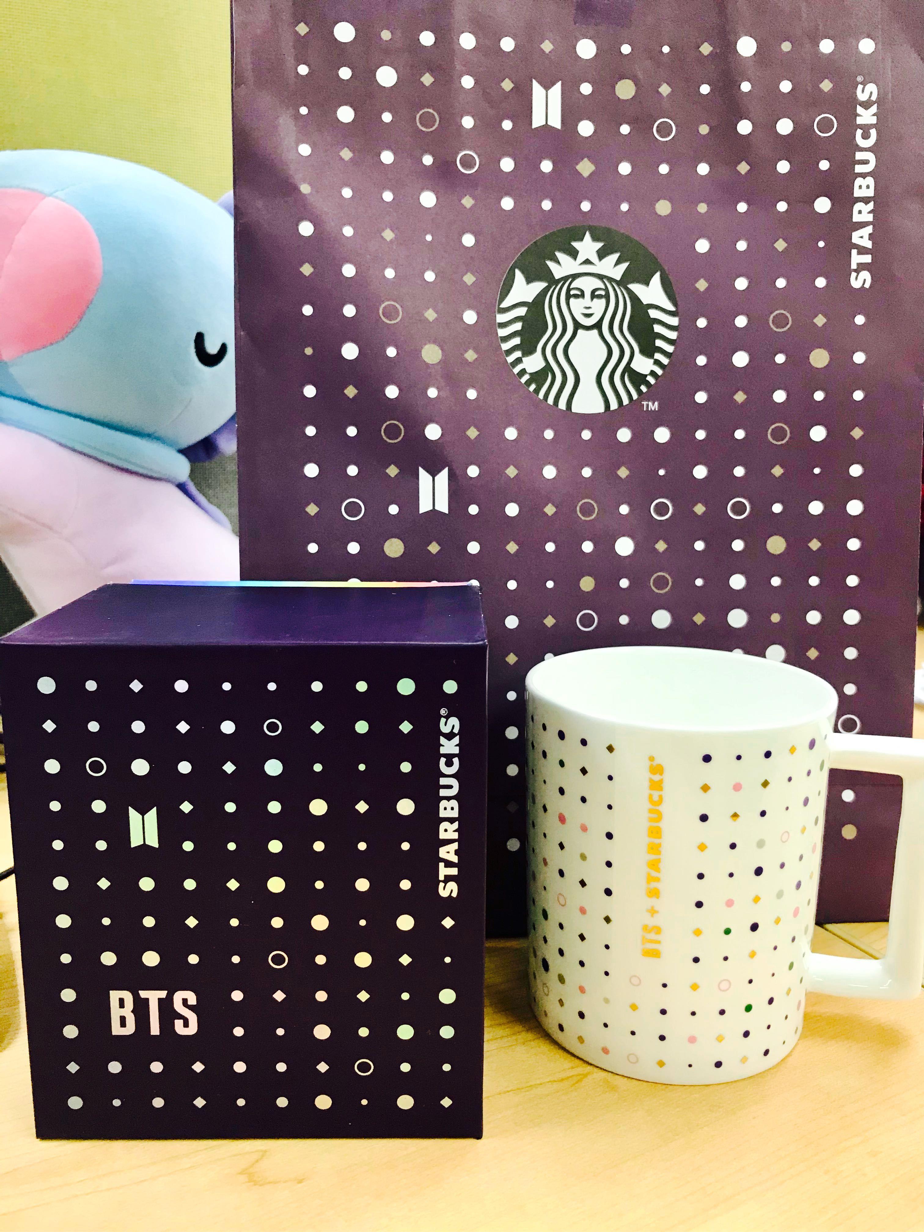 RUSH!!! BTS x Starbucks Korea mug, Hobbies & Toys, Memorabilia ...