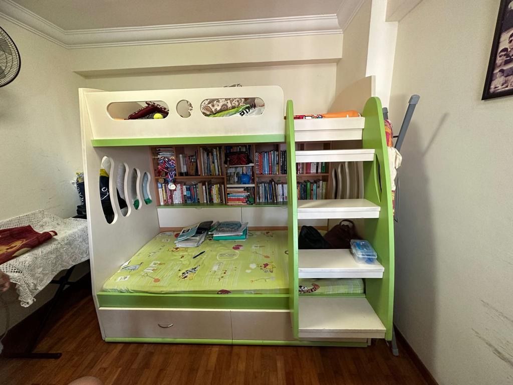 Bunk Bed 3 level, Furniture & Home Living, Furniture, Bed Frames ...