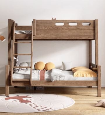 Bunk bed bunk bed all solid wood mother and child bed two-story ...