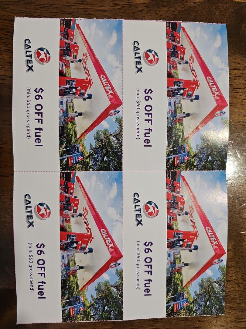 Caltex Fuel Voucher, Tickets & Vouchers, Vouchers on Carousell