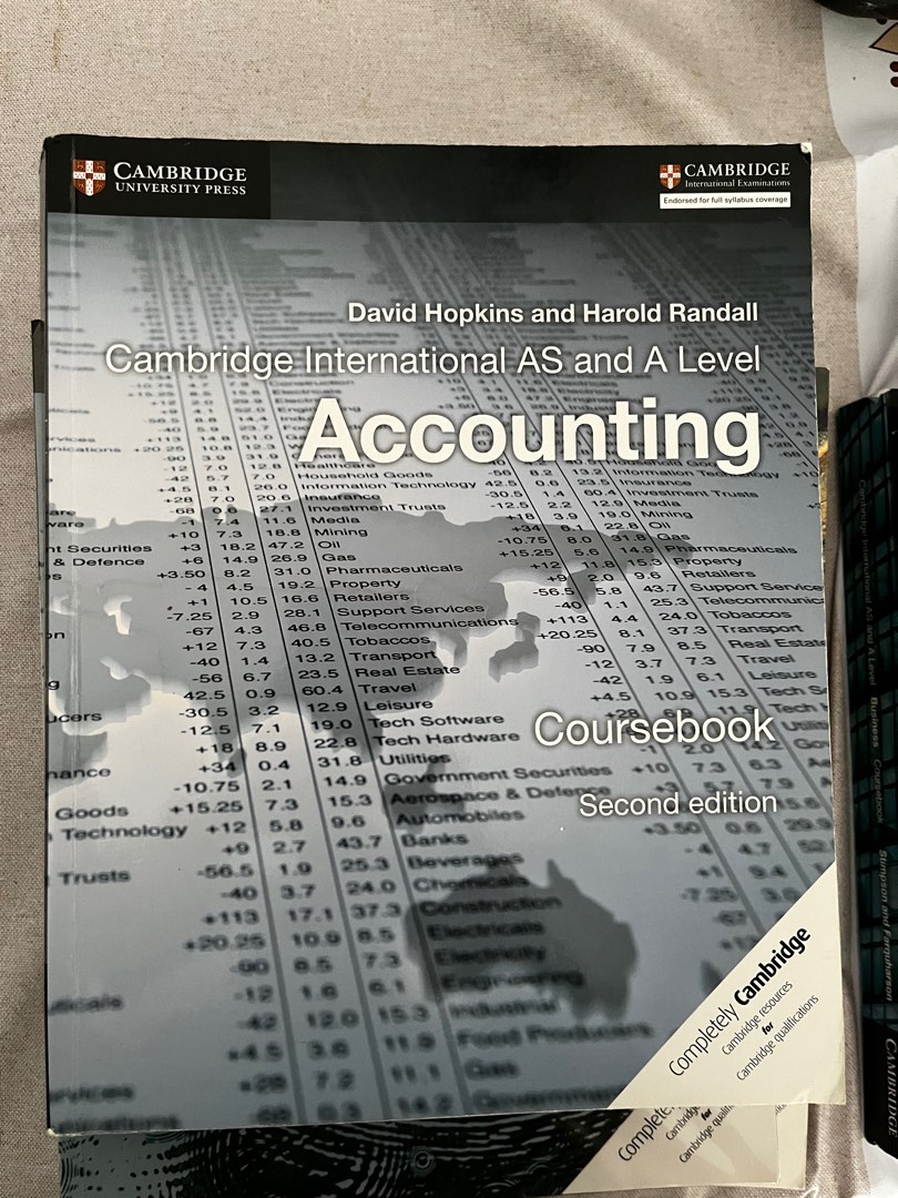 Cambridge AS and A Level Accounting Coursebook, Hobbies & Toys, Books ...