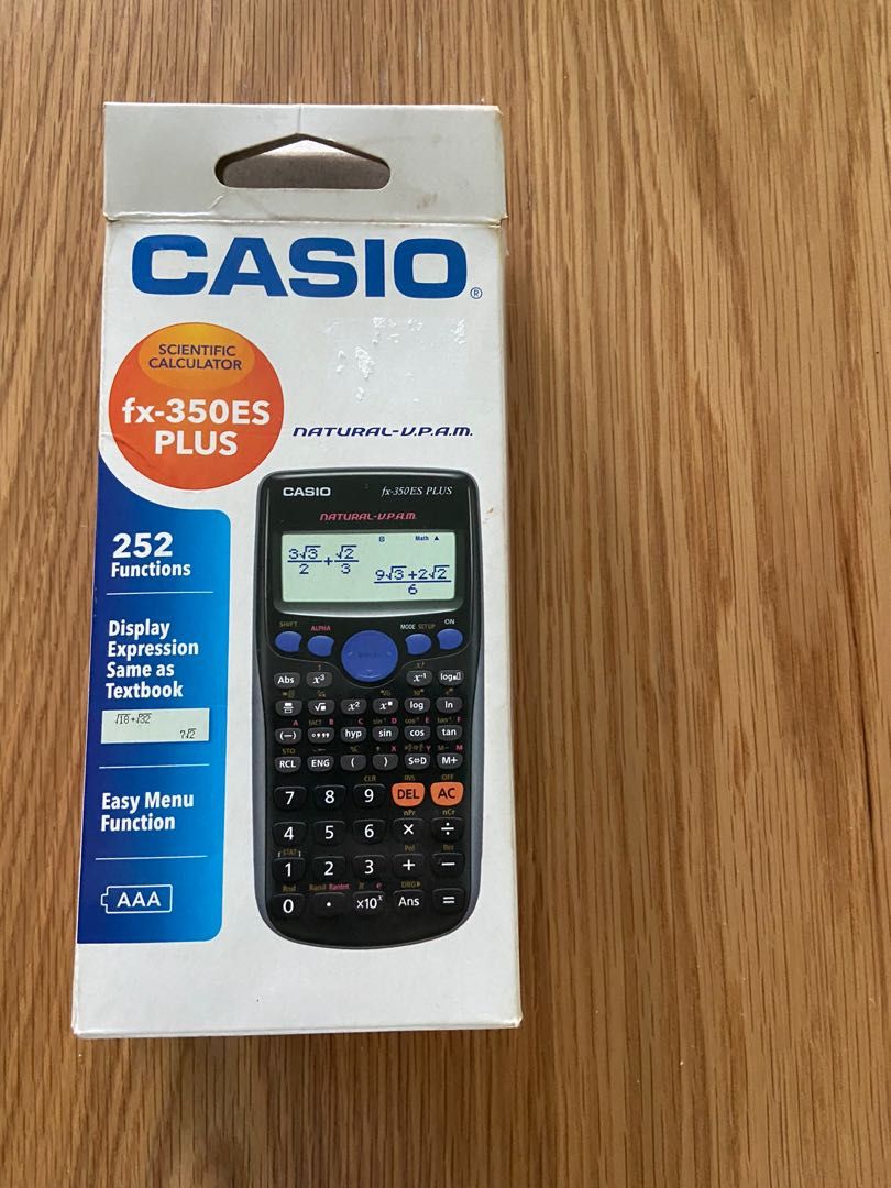 Casio Scientific Calculator FX-350ES Plus, Computers & Tech, Office ...