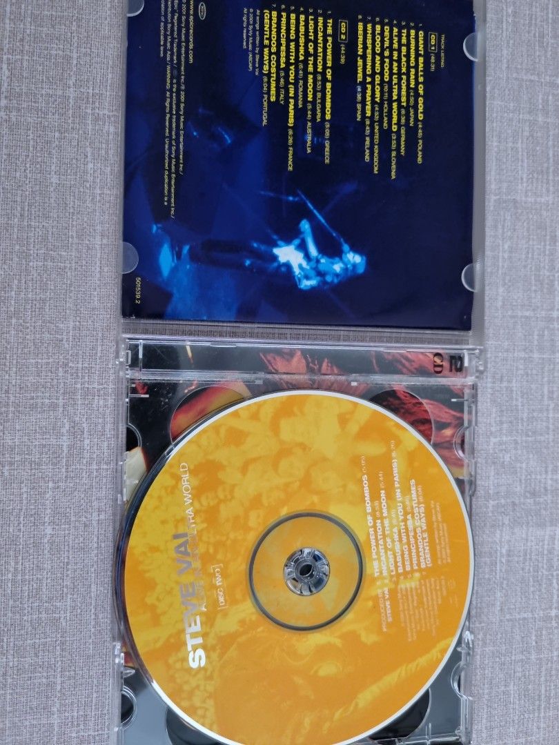 CD Steve Vai Alive In Ultra World 2CD, Hobbies & Toys, Music & Media ...