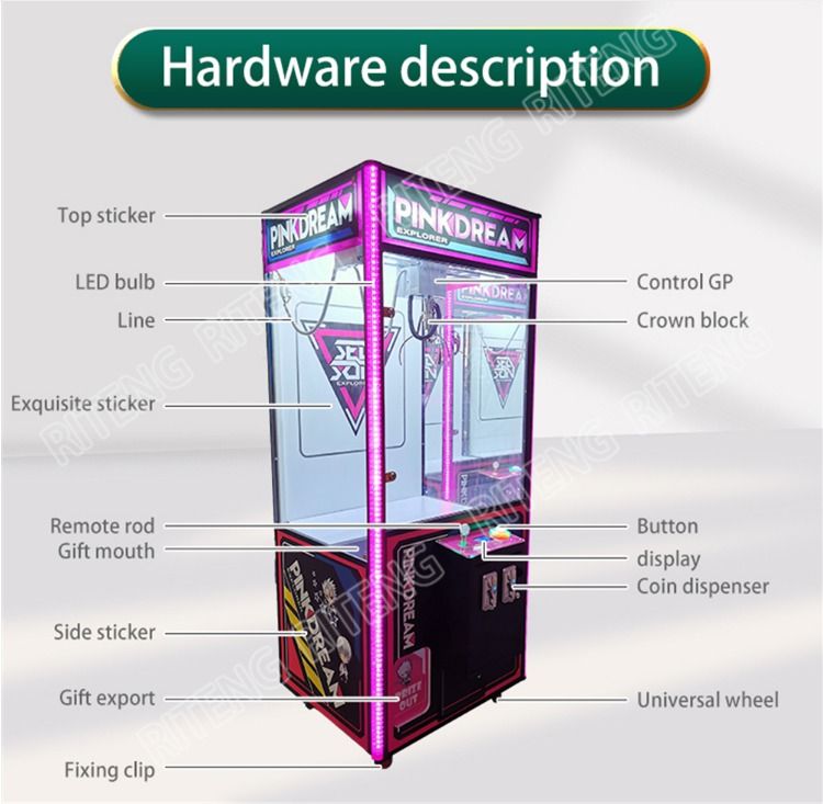 Cheap Coin Operated Toy Crane Claw Vending Arcade Teddy Bear Crane Game ...