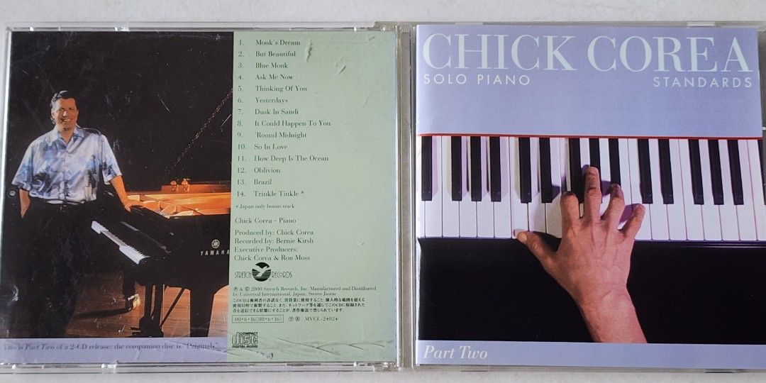 Chick Corea ~ Solo Piano Standards ( JAPAN PRESS ) CD, Hobbies & Toys, Music & Media, CDs & DVDs ...