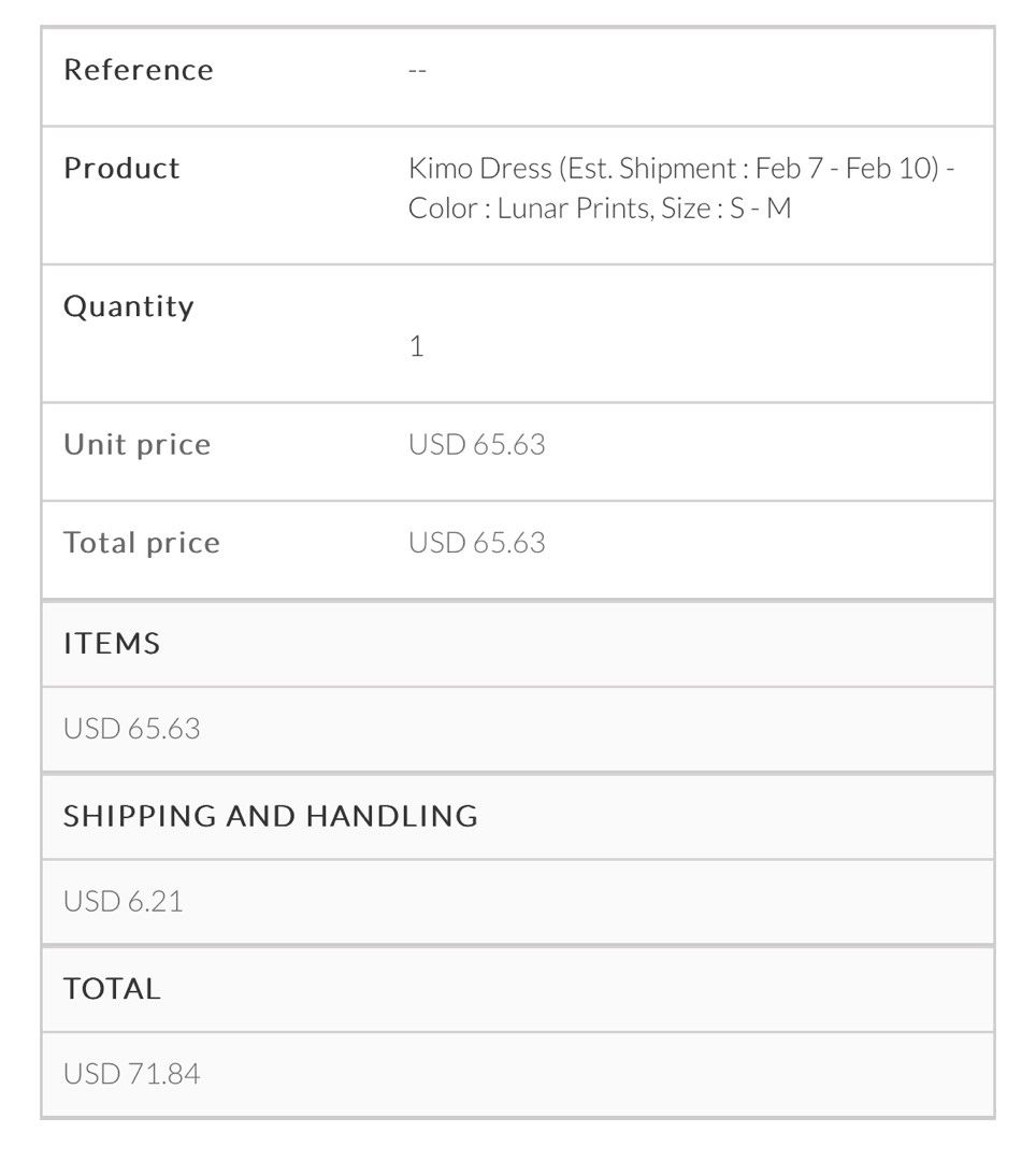 Claude Kimo Dress (Lunar Prints), Women's Fashion, Dresses & Sets ...