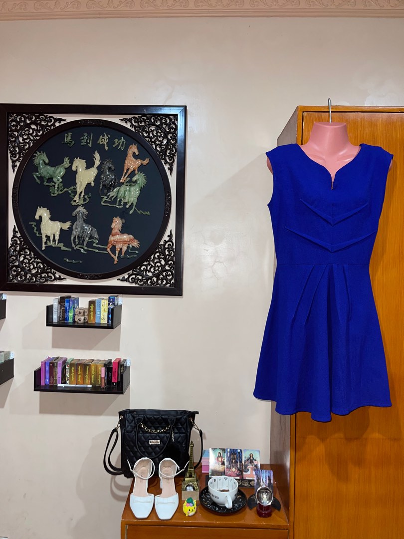 CLN royal blue cocktail dress on Carousell
