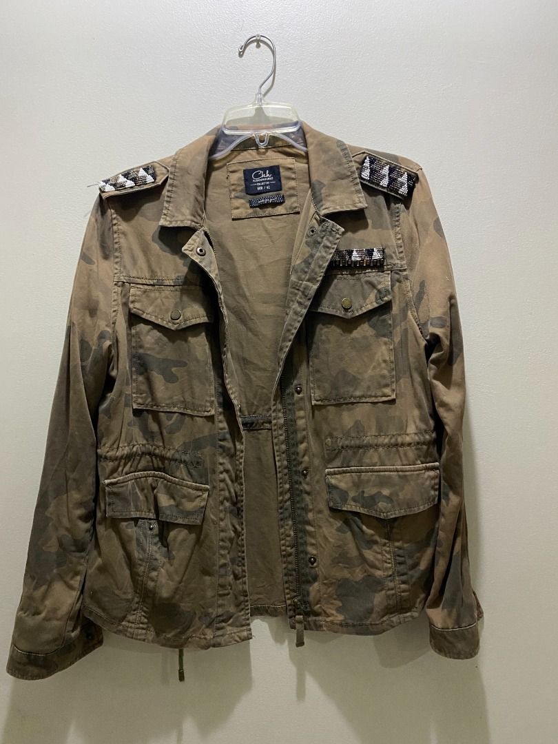 Clockhouse Camouflage Jacket, Women's Fashion, Coats, Jackets and ...
