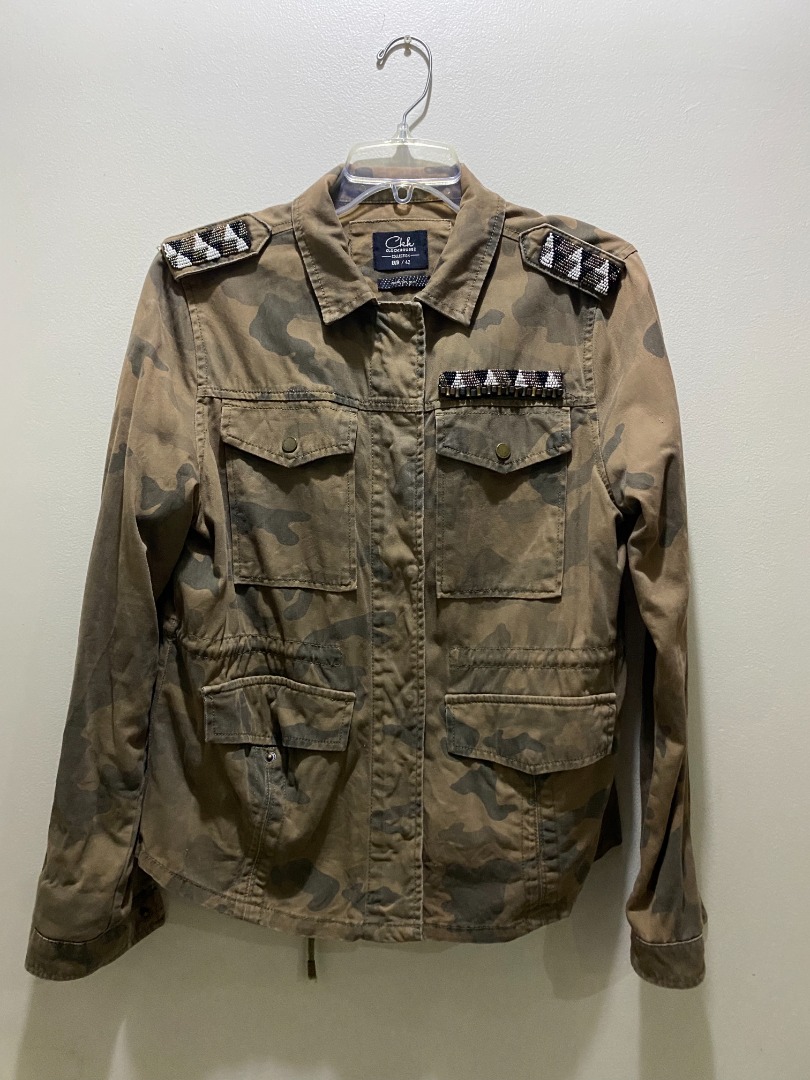 Clockhouse Camouflage Jacket, Women's Fashion, Coats, Jackets and ...