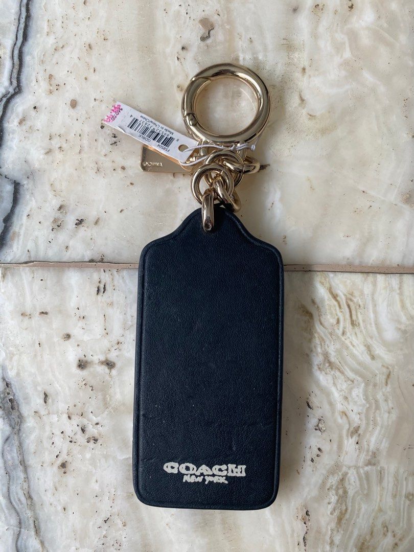 Coach leather keychain, Barang Mewah, Aksesoris di Carousell