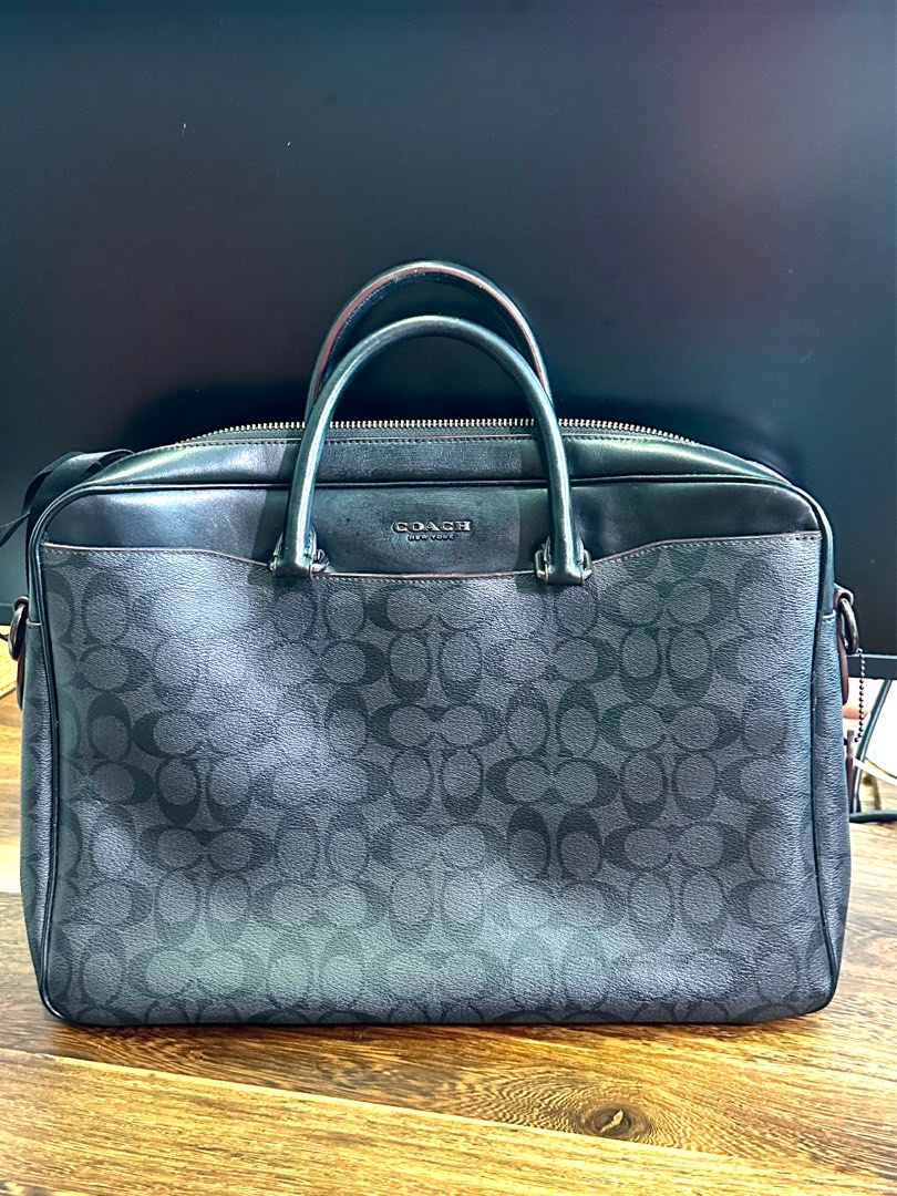 Coach men brief case : Like New, Men's Fashion, Bags, Briefcases on ...