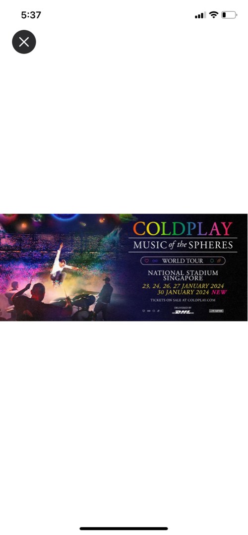 Coldplay Cat 4 Tix - 30 Jan 2024, Tickets & Vouchers, Event Tickets on ...