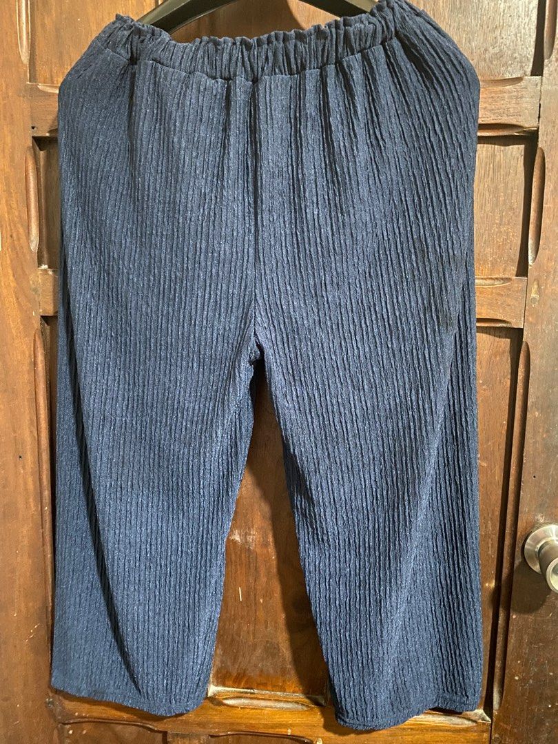Coords (blouse and pants navy blue) XXL on Carousell