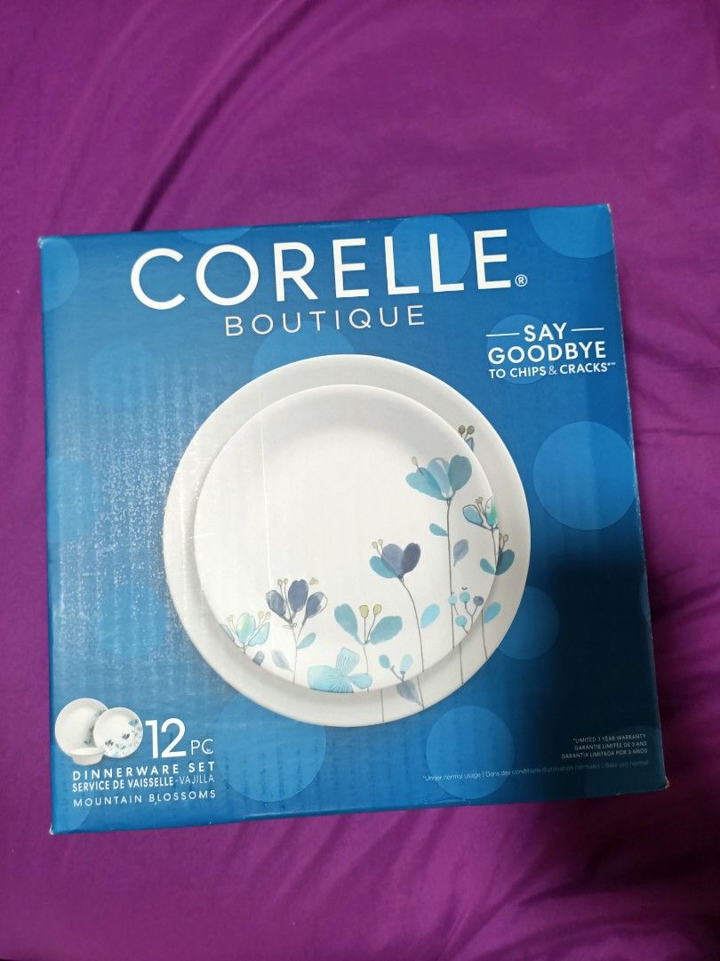 Corelle 12 pcs set, Furniture & Home Living, Kitchenware & Tableware ...