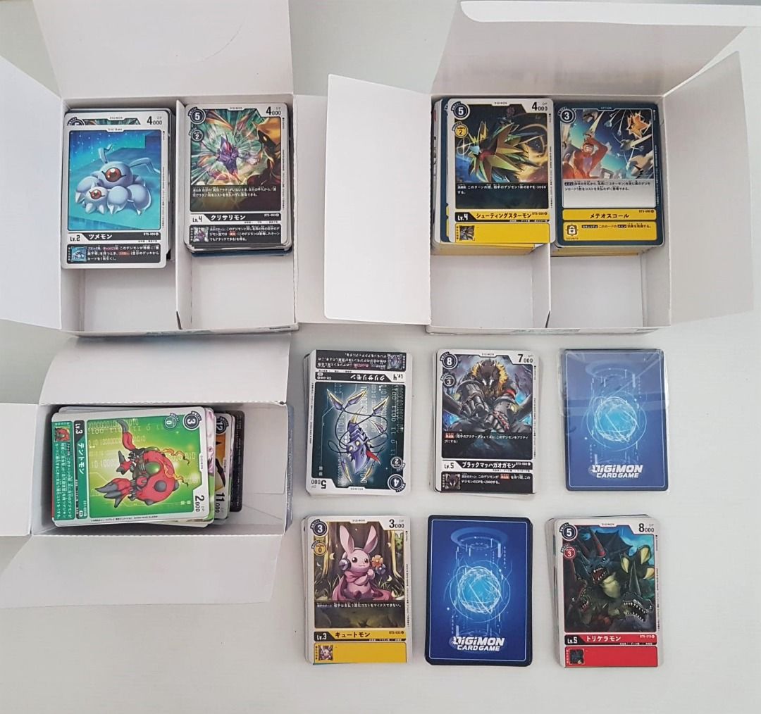 Digimon Card Games, 3 Boxes of Trading Cards, Bandai Japan, Digimon ...