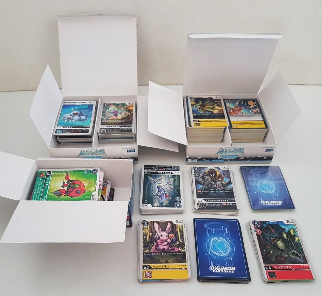 Digimon Card Games, 3 Boxes of Trading Cards, Bandai Japan, Digimon Souvenir, Memento ...